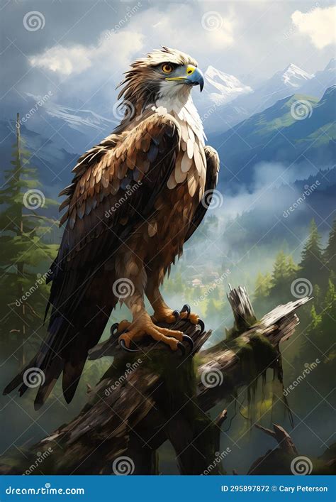 Mighty Eagle Vector Icon Logo Design Inspiration Stock Image 128892877