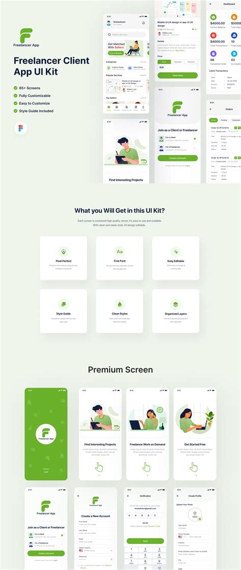 Freelancer Marketplace App Ui Kit Android And Ios — Ui Kits On Ui8
