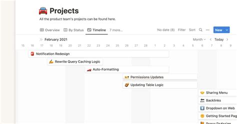 Project Timeline Template Notion Marketplace