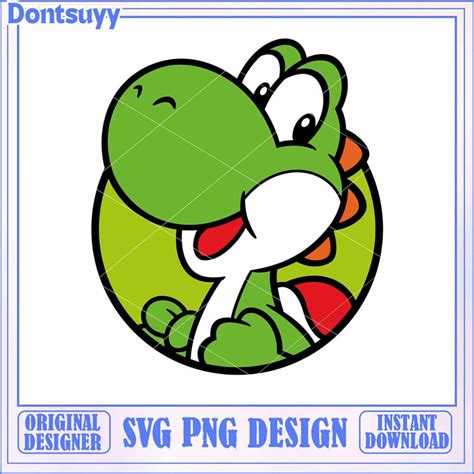 Yoshi Cartoon Character Design Perfect For Digital Downloads And Crafts High Quality Svg And