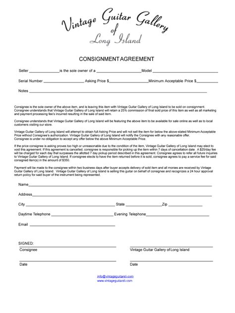Simple Consignment Agreement Pdf Fill Out And Sign Online Dochub