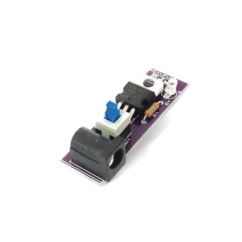 dc input module 5v with dc jack and switch for breadboard input 5 35v