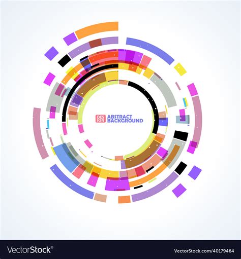 Abstract Technology Circles Royalty Free Vector Image