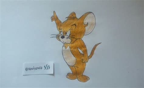How To Draw Jerry The Mouse From Tom And Jerry