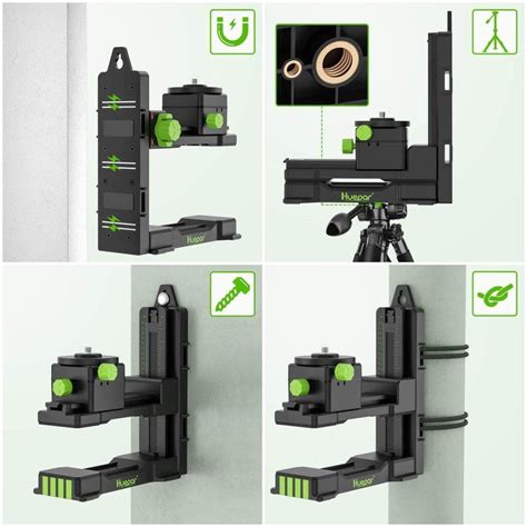 Huepar Pv11 Fine Tuning Bracket Laser Level Mount Base With 360° Multifunctional Magnetic