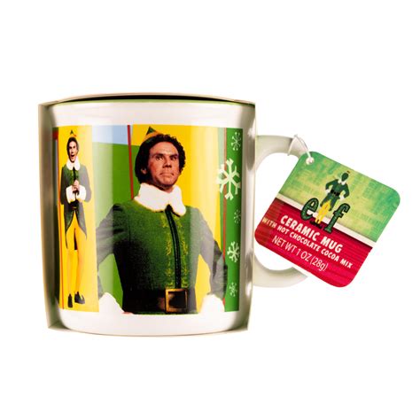 2 Pack Galerie Warner Brothers Buddy The Elf Mug With Cocoa Set 1 Oz