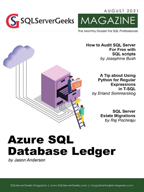 Sqlservergeeks Magazine August 2021 Pdf Microsoft Sql Server Databases