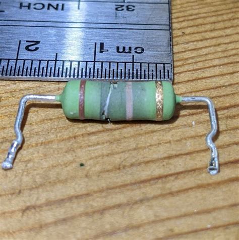 what value and type is this burnt out resistor electrical