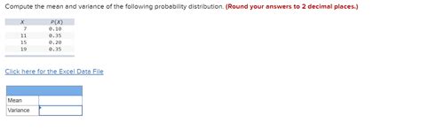 Solved Click Here For The Excel Data File Chegg