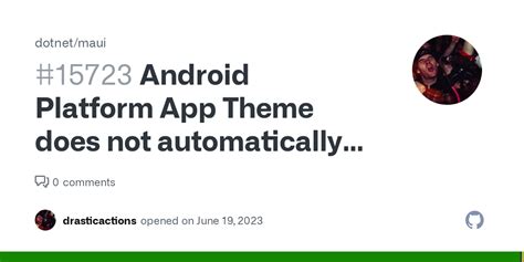 Android Platform App Theme Does Not Automatically Update When Switching