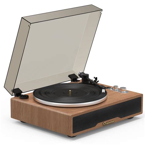 Wohome Hi Fi Stereo Turntable Vinyl Record Player Bluetooth Input