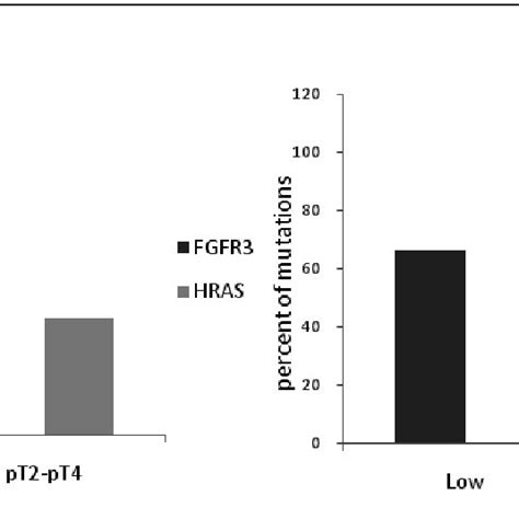 A Fgfr3 And Hras Mutations According To The Stage Of Tumors B Fgfr3 Download Scientific