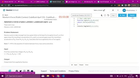 Shubhadeep Mahato On Linkedin Newtonschool Coderush Programming