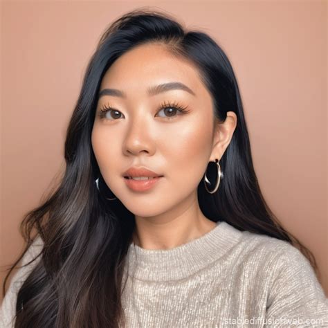 Asian American Influencer Profile Picture Stable Diffusion Online