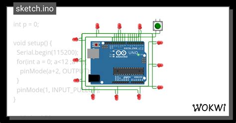 Infinite Lamp With Button Wokwi Esp32 Stm32 Arduino Simulator
