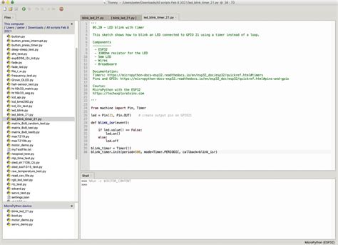 Micropython With The Esp32 Tech Explorations
