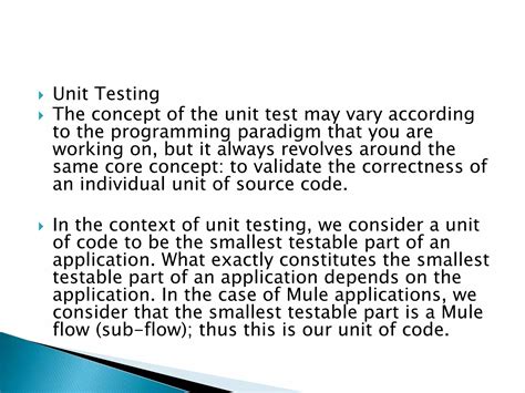 Introduction To Testing Mule Ppt