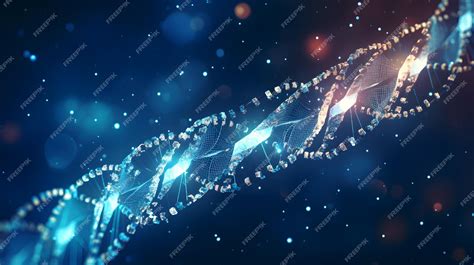 Premium Ai Image Dna Helix Intertwined With Binary Code Strands