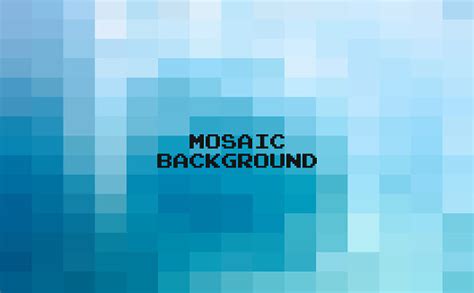 추상 파란색 기하학적 배경 창조적 인 디자인 템플릿 픽셀 아트 그리드 모자이크 8 비트 벡터 배경 0명에 대한 스톡 벡터 아트