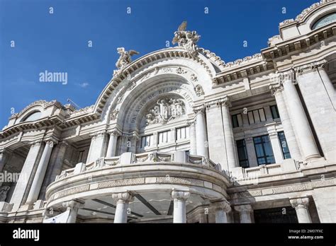 Architectural Detail Of The Palacio De Bellas Artes Palace Of Fine