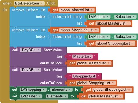 Will Not Delete The Items MIT App Inventor Help MIT App Inventor Community