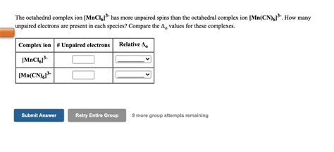 Solved The Octahedral Complex Ion Coc1 13 Has More