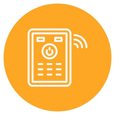 Premium Vector An Orange And White Circle With An Iphone On It