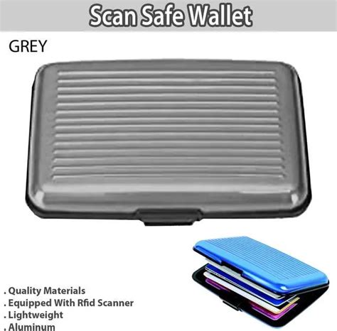 Scan Safe Wallet Ultimate Protection Against Identity Theft Grey