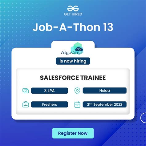 Get Hired With Geeksforgeeks On Linkedin Jobathon Freshers2022
