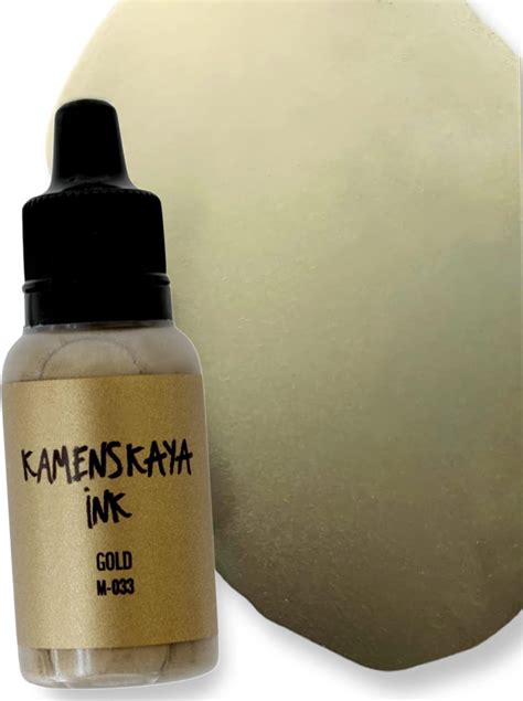 Amazon.com : KAMENSKAYA Metallic Alcohol Inks: Gold Alcohol Ink 'M-033 ...