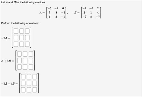 Solved Let A And B Be The Following Chegg