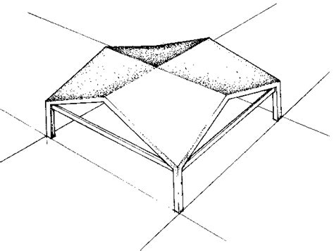 Hyperbolic Shell Paraboloid Structure Structures Hp Gabled Edge Members Ketchum Sketch Coloring Page