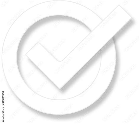 White Check Mark Icon With Circle Tick Box Check List Circle Frame Png Checkbox Symbol Sign