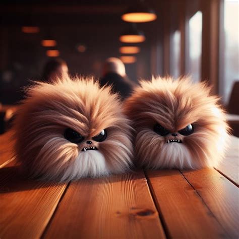 Furry Balls Plopped Menacingly On The Table R Dalle