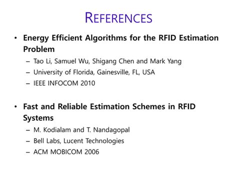 Rfid Estimation Problem In Rfid Systemppt