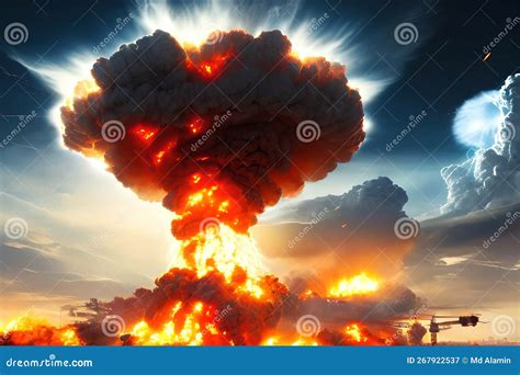 Aftermath Of A Nuclear Explosion Which Causes End Of Current Human Race