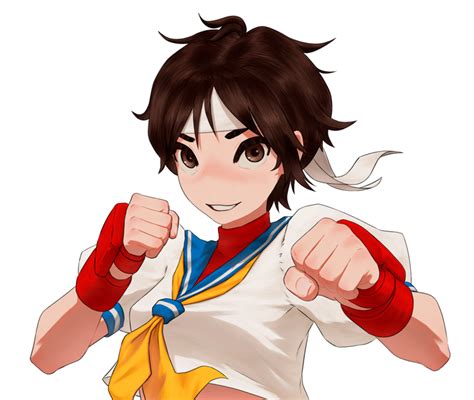 Kasugano Sakura Street Fighter Drawn By Gurumo Twitter Danbooru