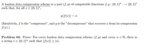 Solved A Lossless Data Compression Scheme Is A Pair F9 Of