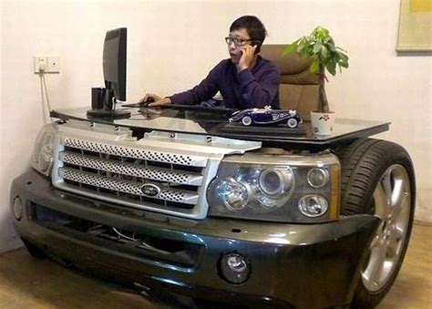 Upcycled Old Car Parts Furniture Repurposed Car Frame Desk Unique