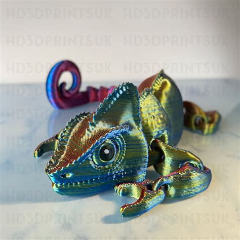 Chameleon Fidget Pet 3d Printed Chameleon Stress Free Relaxing