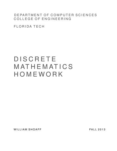 Discrete Math Home Work Relation Docsity