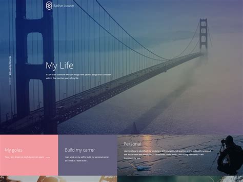 My Life Web Site By Bashar Louzon On Dribbble