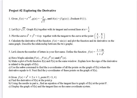 Solved Maple All The Tasks Have To Be Done Using