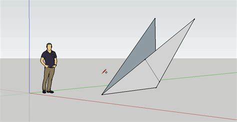 Rotate Around The Edge Origami Modeling Sketchup Sketchup Community