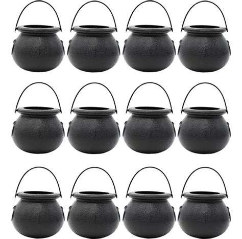 Mini Caldero De Bruja Negra Para Halloween Mini Cubos De Pl Meses Sin Interés