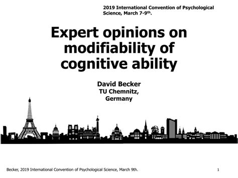 Pdf Expert Opinions On Modifiability Of Cognitive Ability