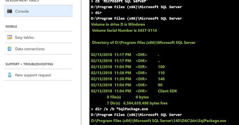 Location Of Sqlpackageexe On Vsts And Azure Used To Deploy Vs Dbproj