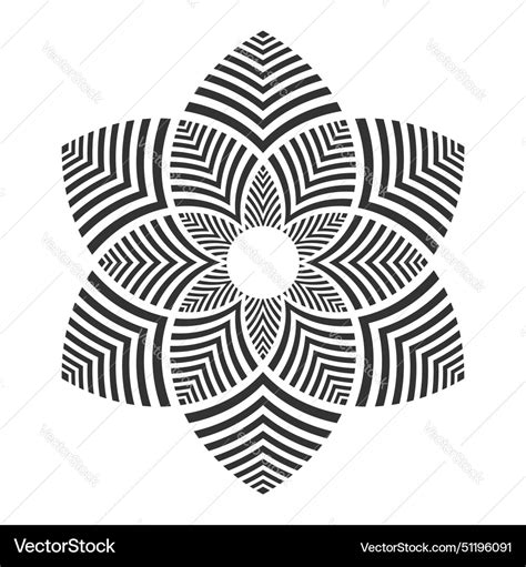 Decorative Radial Pattern Royalty Free Vector Image