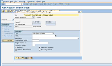 Sap Tech Global Class Passing Parameters Parameter And Internal