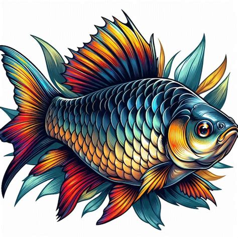 Premium Vector Roach Fish Vector Cartoon Illustration